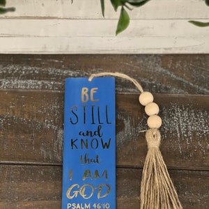 Be Still & Know That I AM GOD Psalm 46:10 Bible Verse Wooden Beaded ...