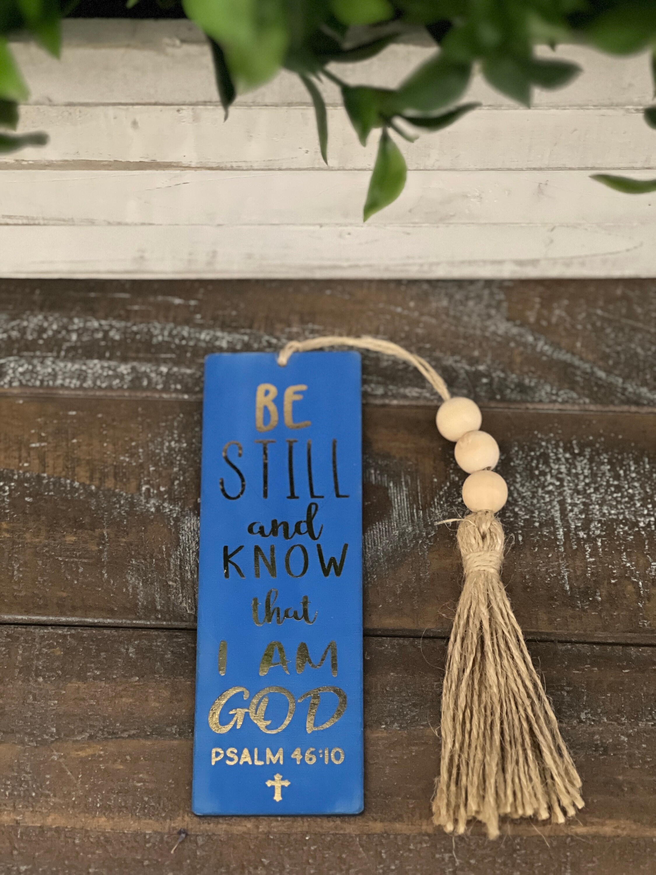 Be Still & Know That I AM GOD Psalm 46:10 Bible Verse Wooden Beaded ...
