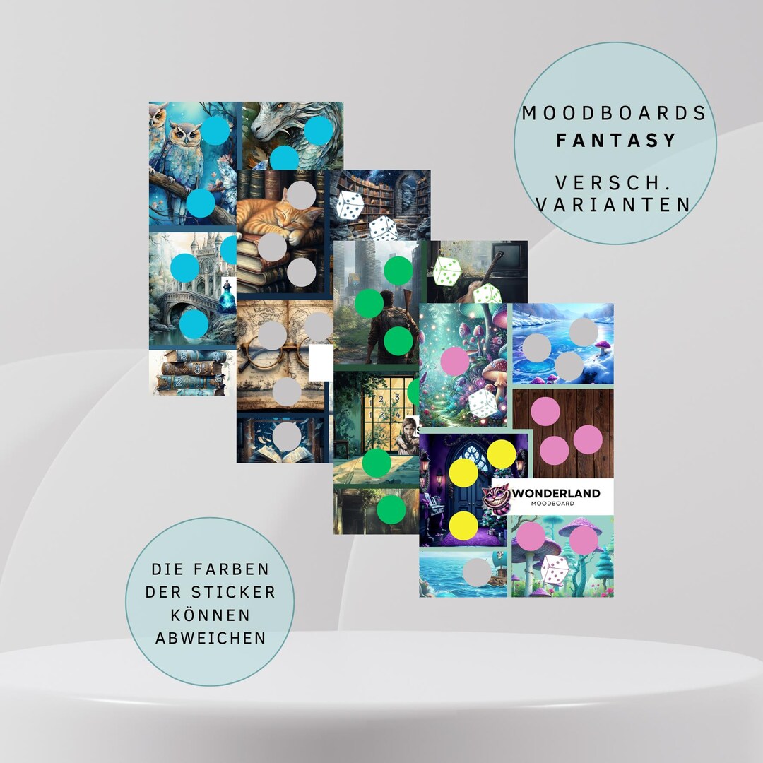 Fantasy Mood Boards | Savings Challenge | A6 | Dice Challenge | Mystery ...