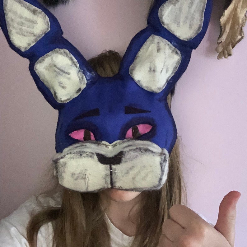 Bonnie Fnaf Mask Etsy