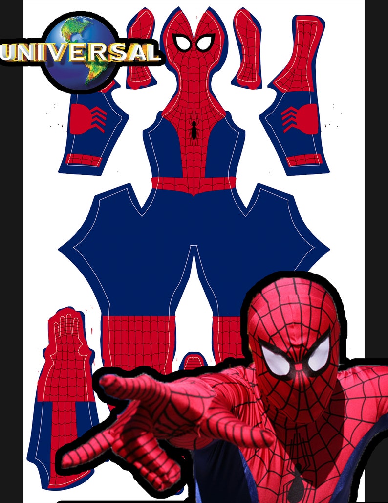 Theme Park Spider-man Classic Suit Pattern Bundle - Etsy