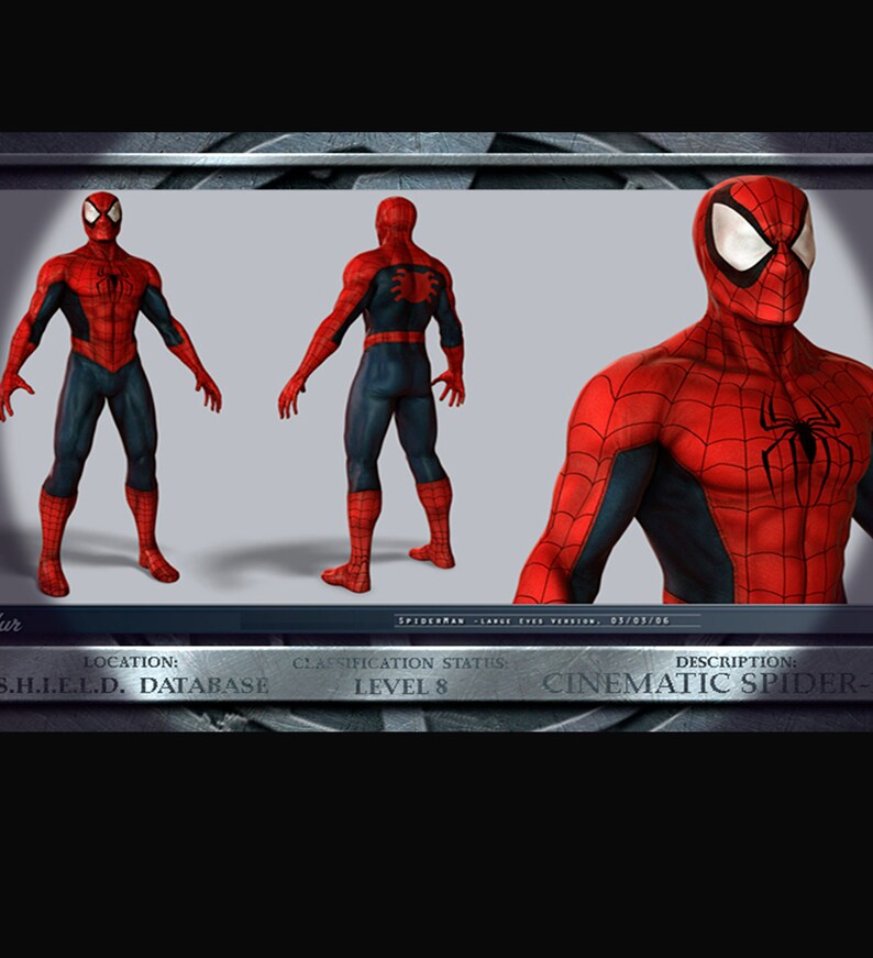 Ultimate Alliance Spidey Pattern With Eyes 2 V1 - Etsy