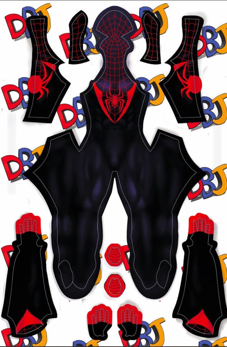 Miles Morales Spider-man Pattern V2 (realistic Version) - Etsy