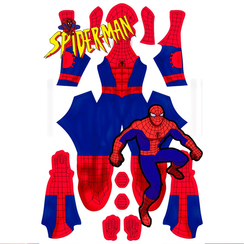 90s TAS Spidey Pattern V1 night Version/real Muscle Shade - Etsy