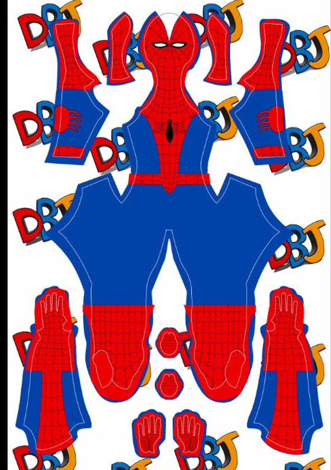 70s Spider-man Pattern V2 Eaves Brooks Inspired - Etsy
