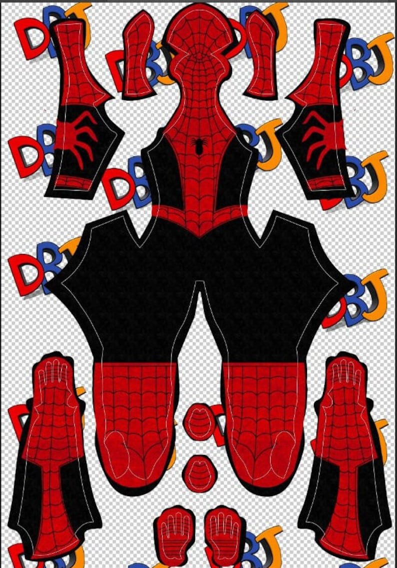Spider-man Lotus Makeshift Suit Pattern Bundle - Etsy