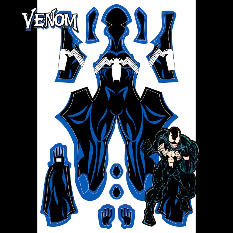 Erik Larsen 90s Classic Spidey and Venom Symbiote Pattern Bundle V1 - Etsy