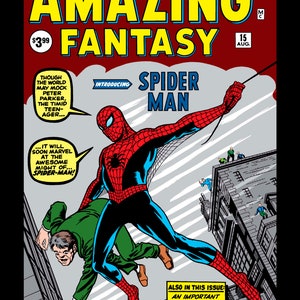 Amazing Fantasy 15 Spider-man Comic Styled Pattern Bundle V1 - Etsy