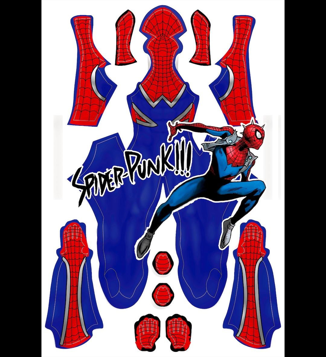Spider-punk Pattern ( Realistic Version) - Etsy