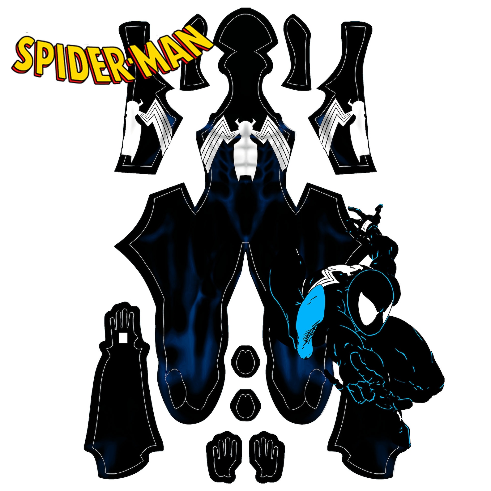 Todd Mcfarlane Classic Spidey and Venom Symbiote Pattern Bundle V1 - Etsy