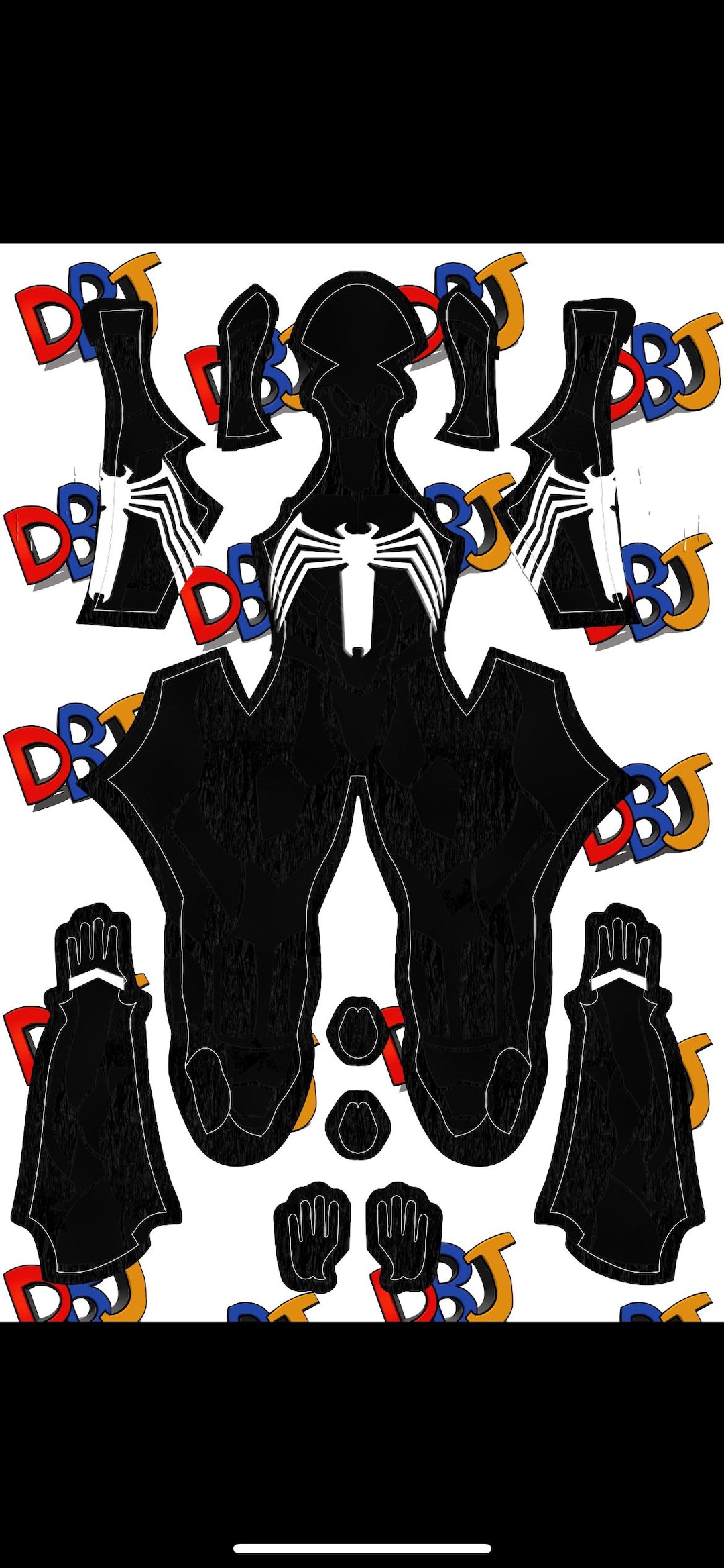 Insomniac Spider-man 2 Symbiote Pattern V2 - Etsy