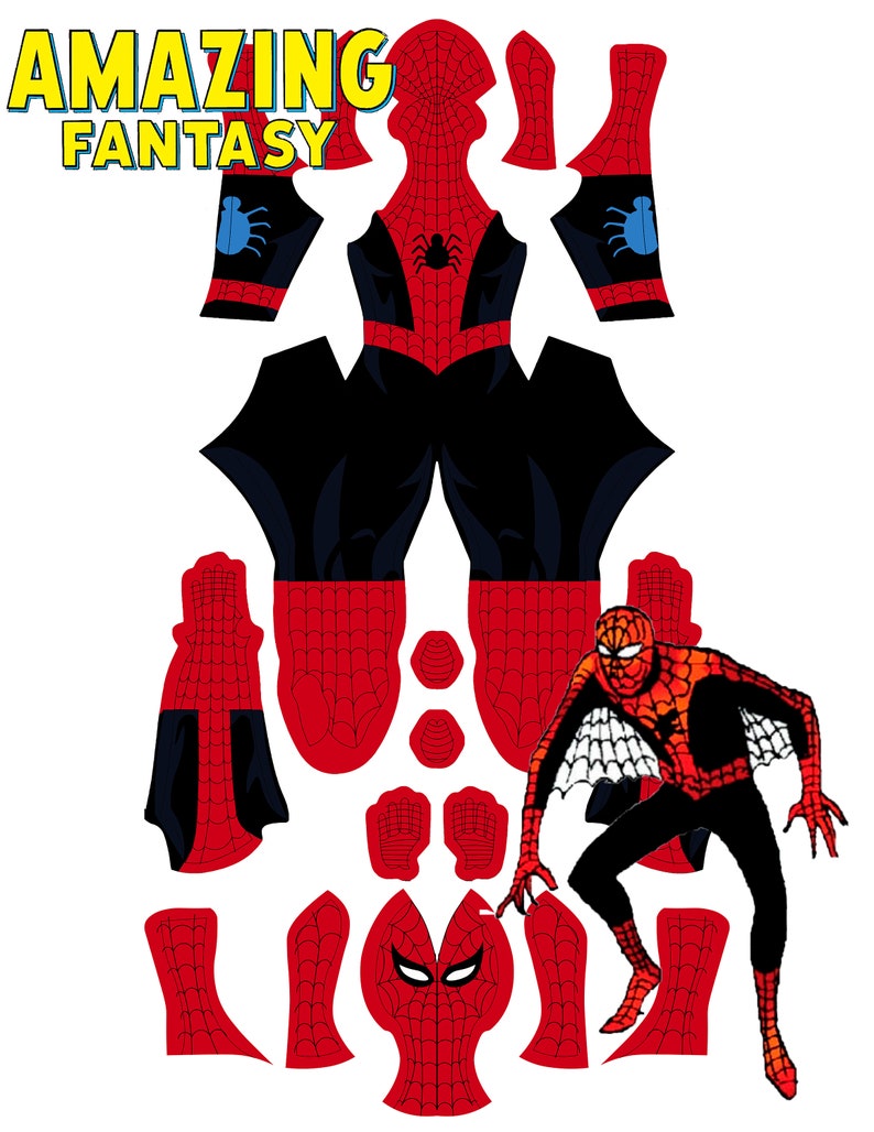 Amazing Fantasy 15 Spider-man Comic Styled Pattern Extra Eyemask Bundle V1 - Etsy