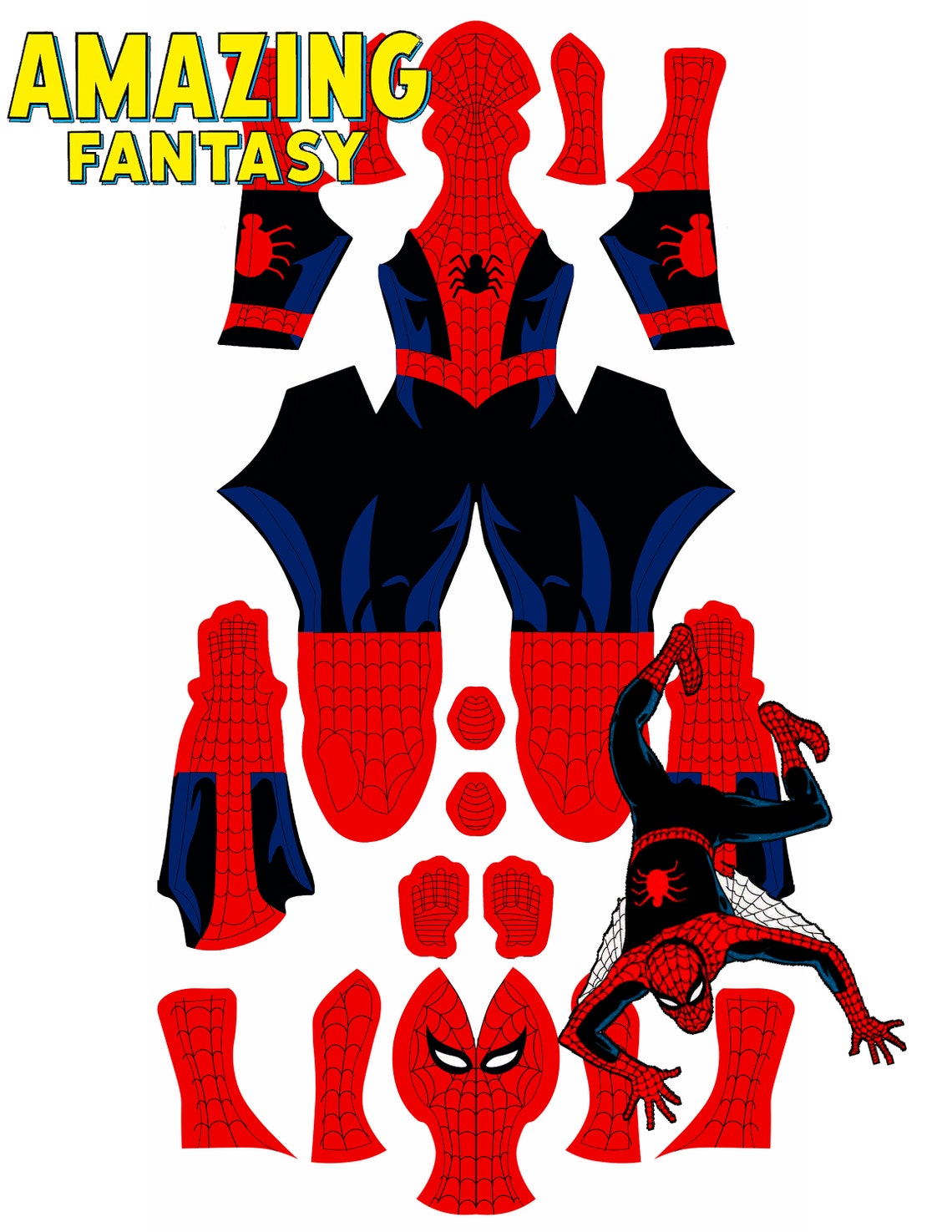 Amazing Fantasy 15 Spider-man Comic Styled Pattern Bundle V1 - Etsy