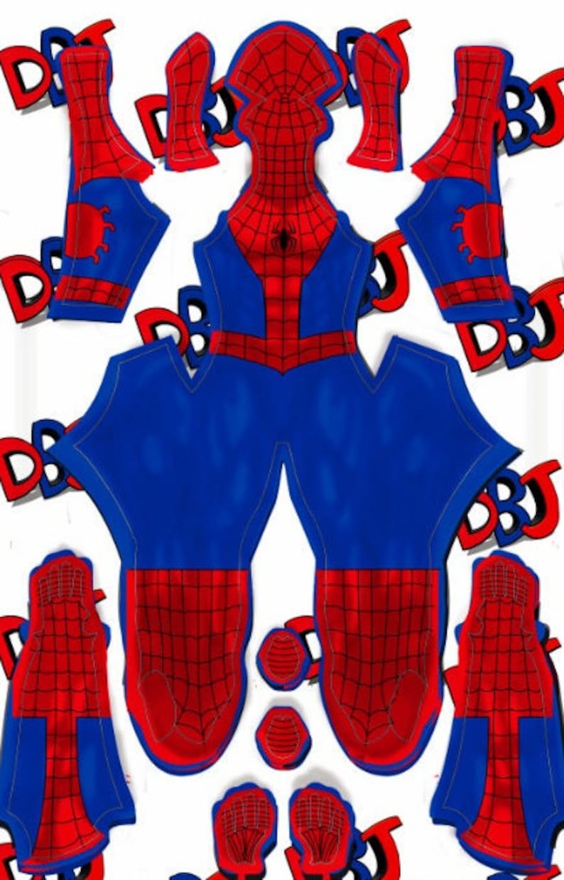90s TAS Spider-man Pattern V2 ( Realistic ) - Etsy