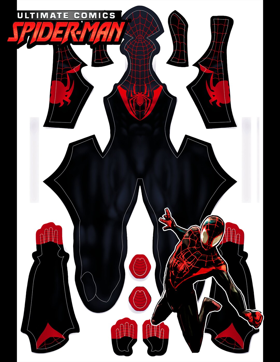 Miles Morales Spider-man Pattern V1 (realistic Version) - Etsy