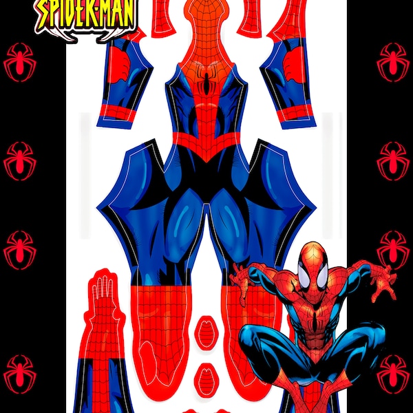 Ultimate Spider Man Suit Pattern - Etsy