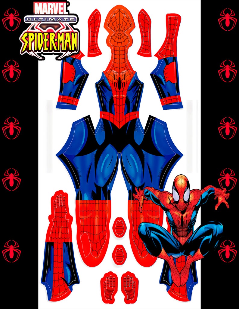 Ultimate Spider-man Comic Styled Pattern V1 (early Volume Version) - Etsy