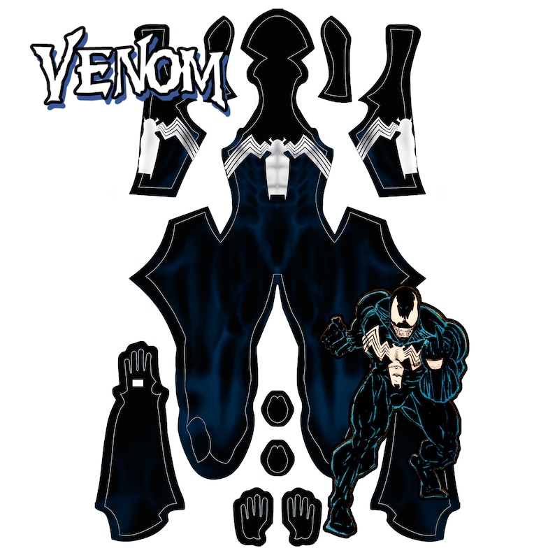 Erik Larsen Classic Spidey and Venom Symbiote Pattern Bundle V1 - Etsy