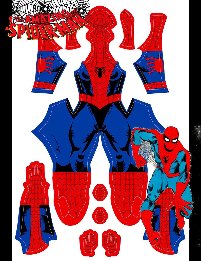 Steve Ditko Classic Spider-man Comic Styled Pattern Bundle - Etsy