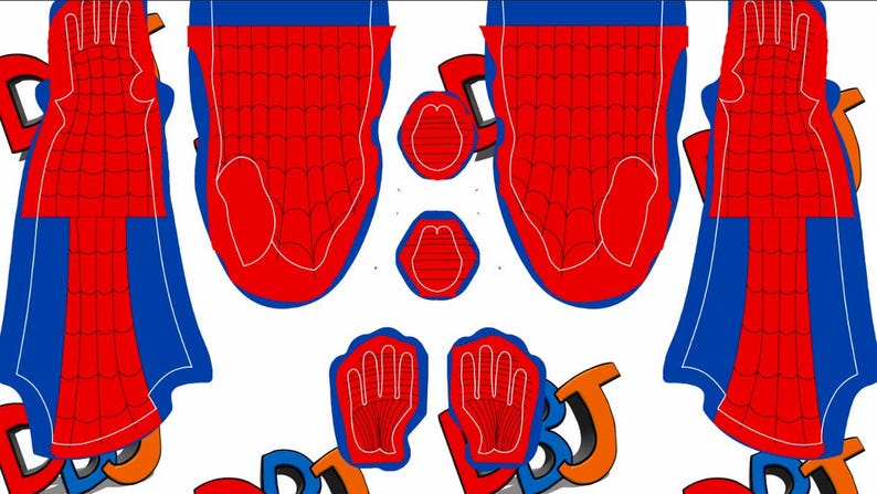 70s Spider-man Pattern V2 ( Eaves Brooks Inspired) - Etsy