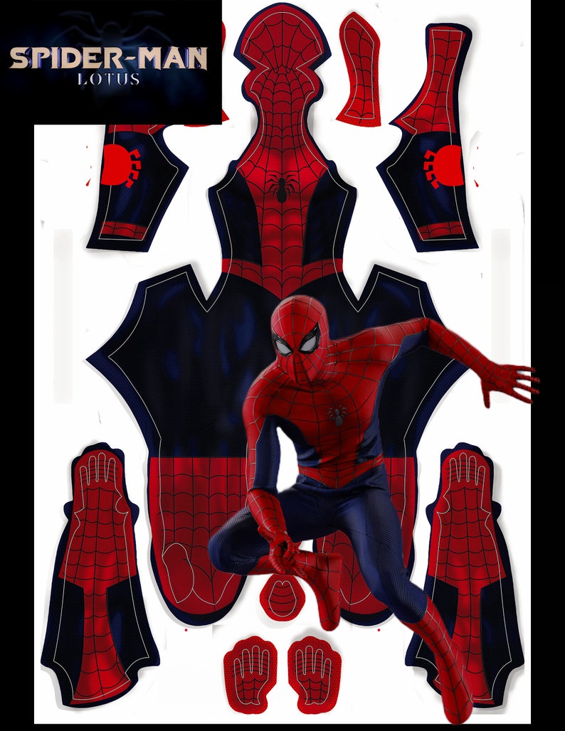 Spider-man Lotus Classic Suit Pattern - Etsy
