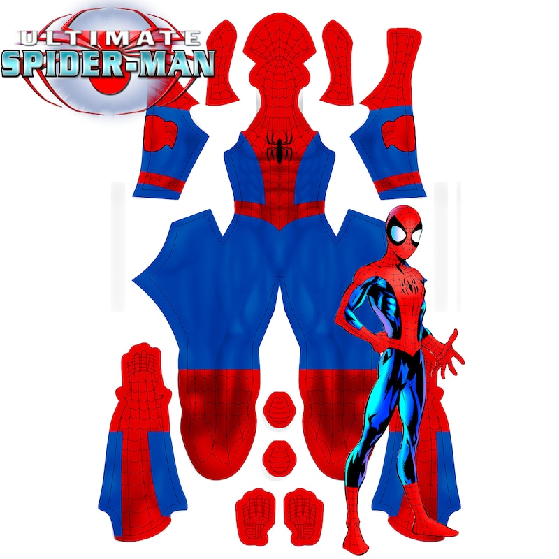 Ultimate Spider Man Suit Pattern - Etsy