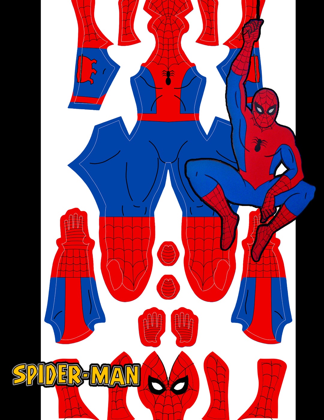 1967 Spidey Pattern With Mask V1 - Etsy