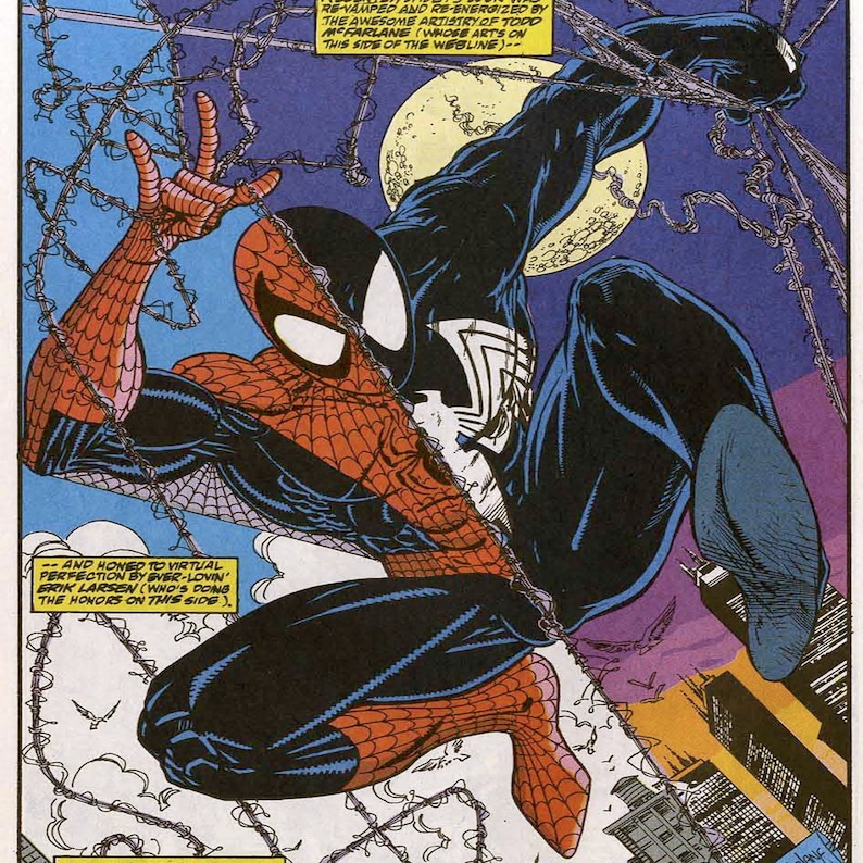Erik Larsen Classic Spidey and Venom Symbiote Pattern Bundle V1 - Etsy