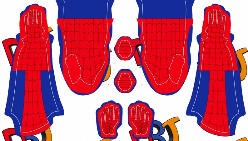 70s Spider-man Pattern V2 ( Japanese) - Etsy