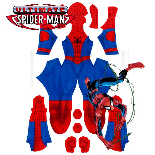 Ultimate Spider-man Pattern V1 real Shading - Etsy