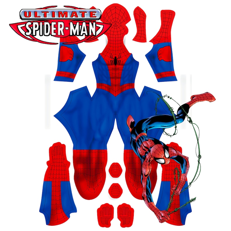 Ultimate Spider-man Pattern V1 (real Shading) - Etsy