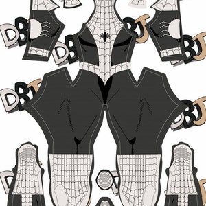 70s Manga Spidey Pattern ( Black and White Version) - Etsy