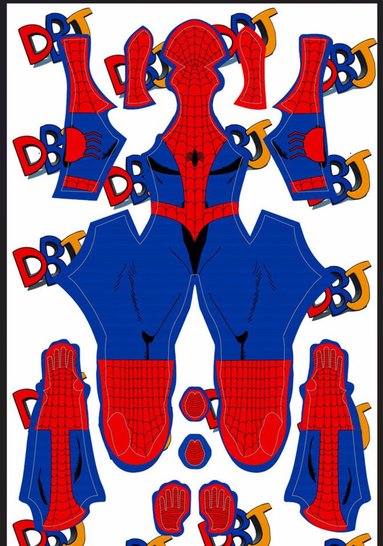 70s Manga Spidey Pattern ( Color Version) - Etsy