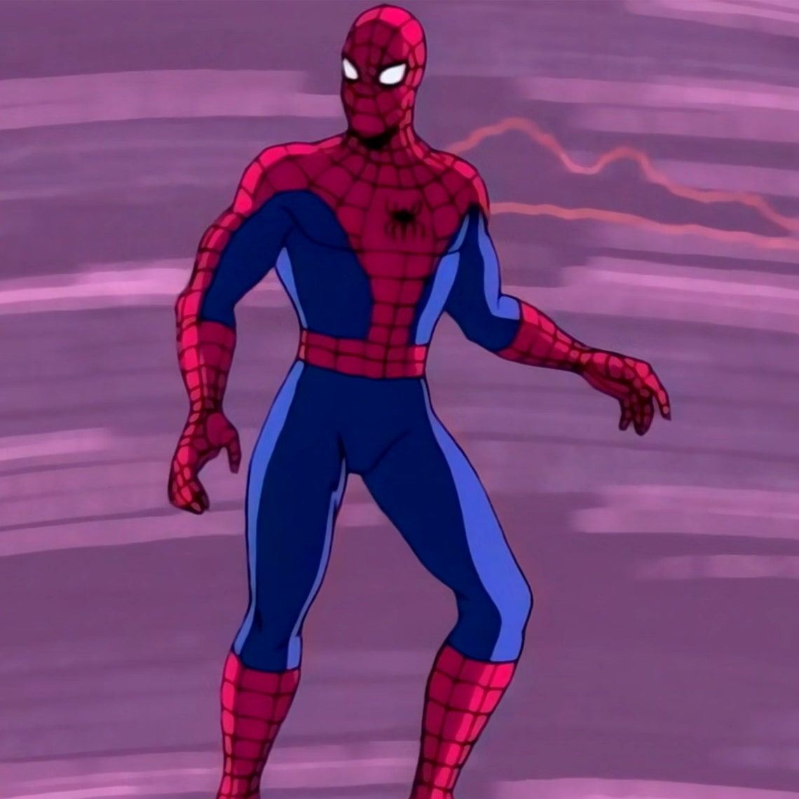 90s TAS Spider-man Pattern V1 ( Nighttime Version With Toon Styled ...