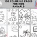 100 Animals Coloring Pages for Kids Printable Sheets | Instant Digital ...