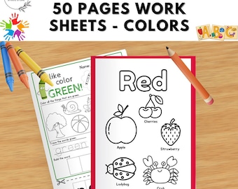 50 Printable Color by Numbers and Copy the Colors Worksheets for ...