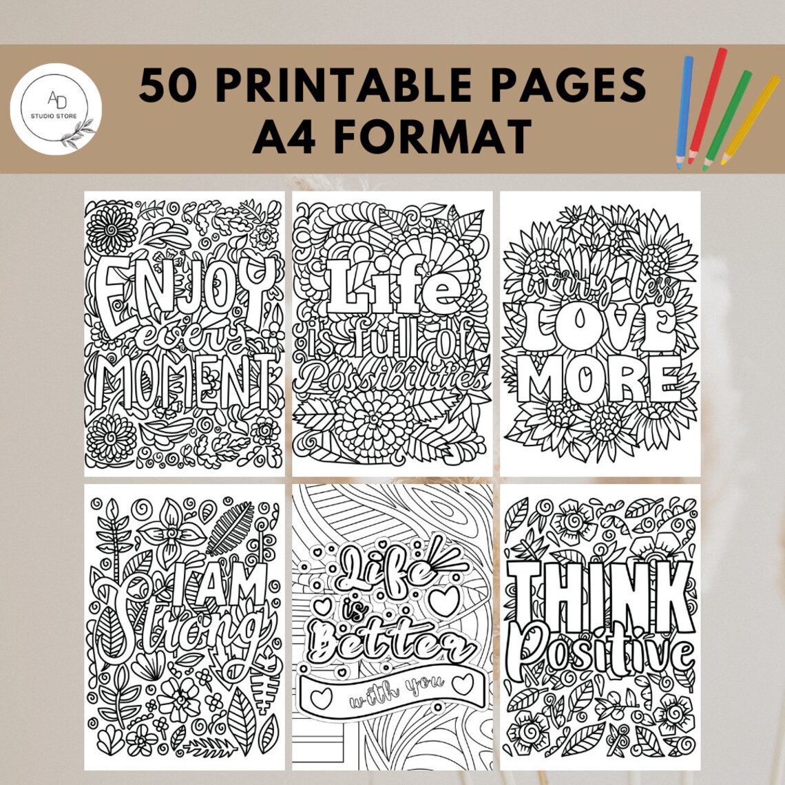 50 Meditative Mandala Quotes Coloring Pages | Color Your World ...