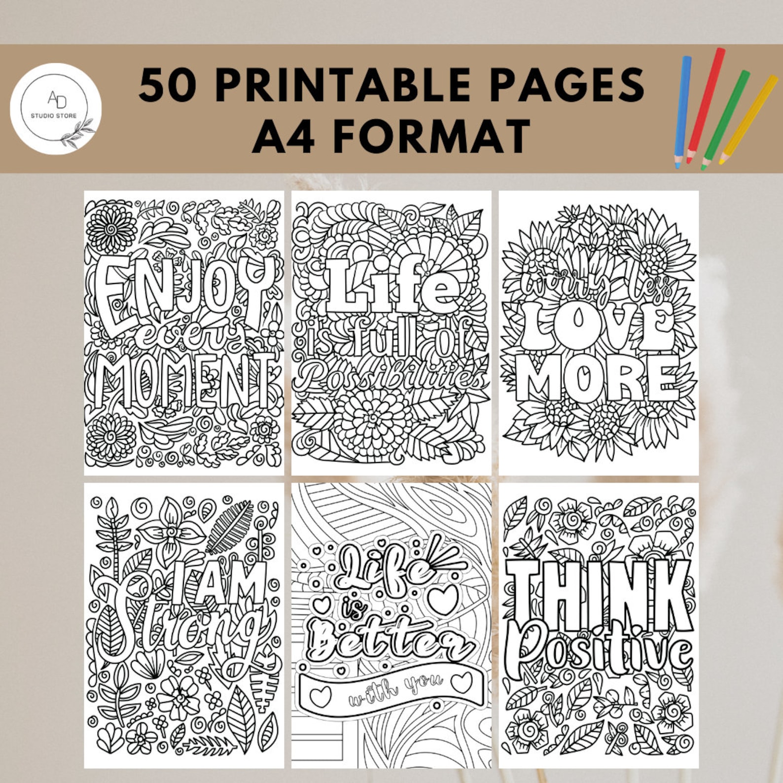 50 Meditative Mandala Quotes Coloring Pages | Color Your World ...