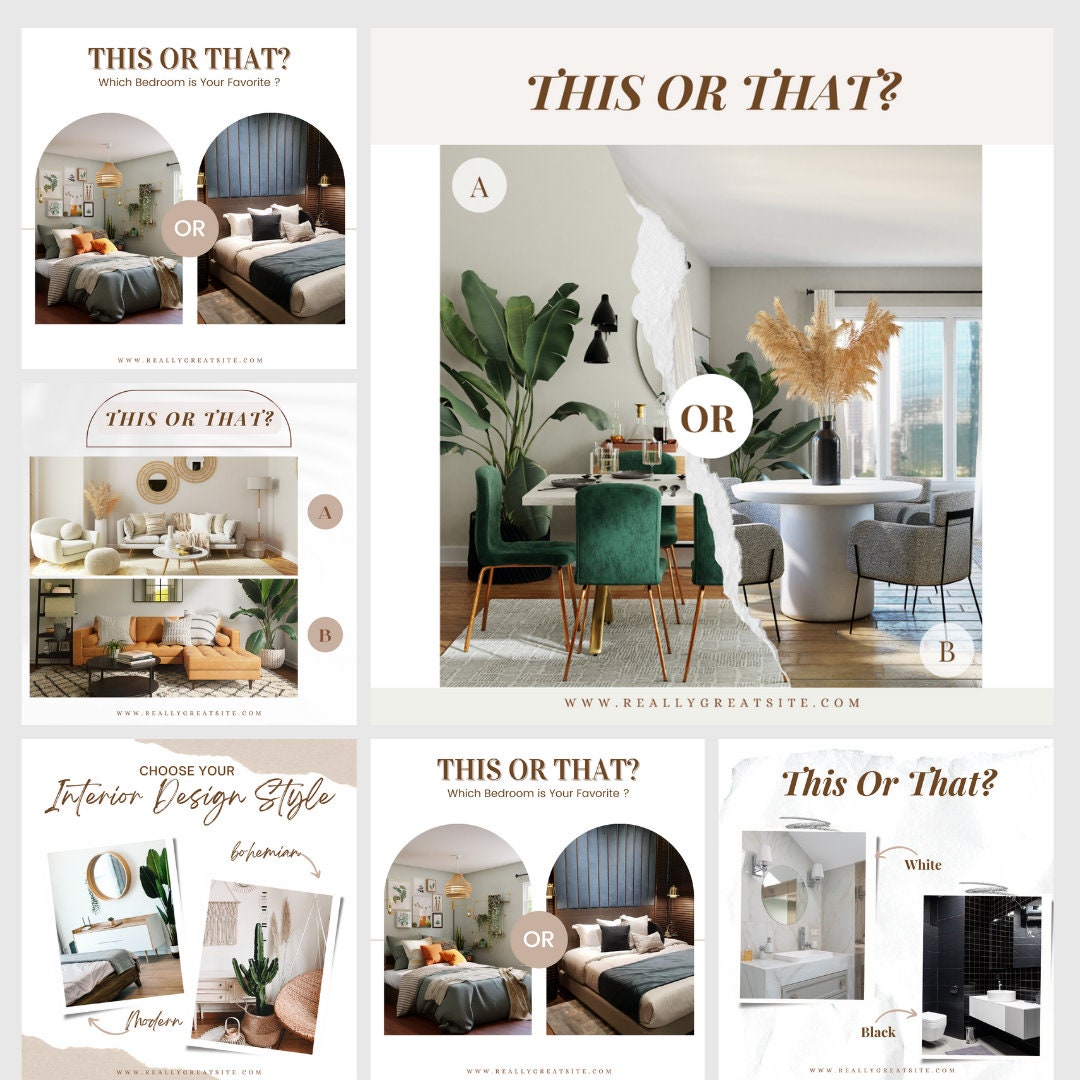 100 Real Estate Social Media Posts, Real Estate Marketing,this or That ...