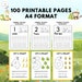 100 Printable Number Tracing and Counting Worksheets for Preschool ...