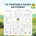 50 Printable Color by Numbers and Copy the Colors Worksheets for ...