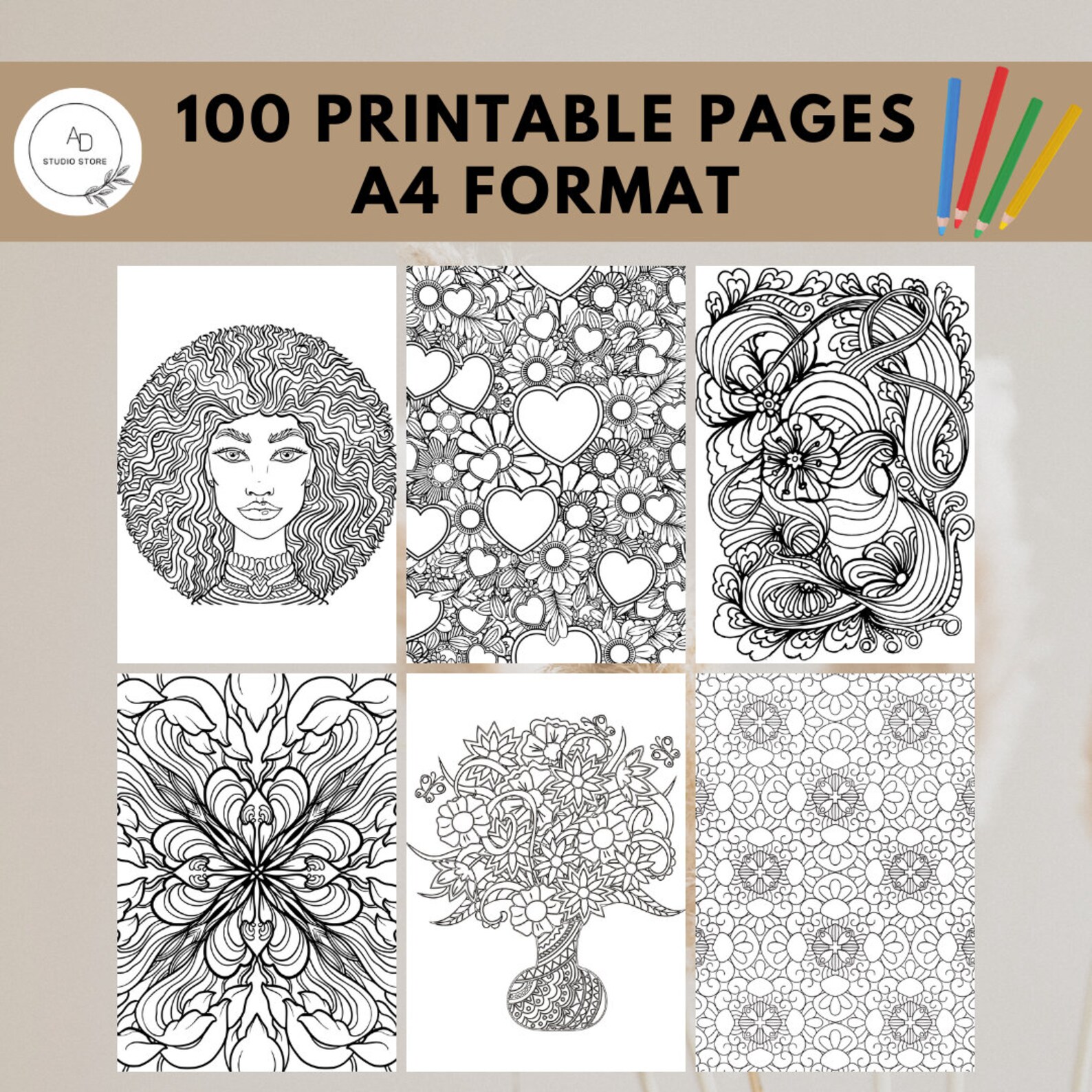 100 Meditative Mandala Coloring Pages | Color Your World | Printable ...