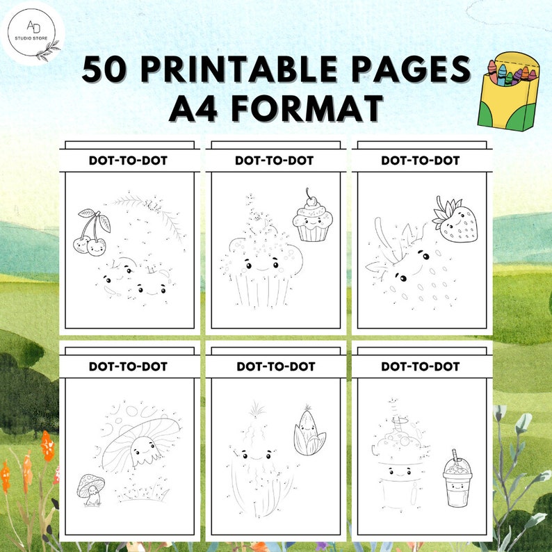 50 Coloring Pages Dot to Dot for Kids of All Ages | Color Your World ...