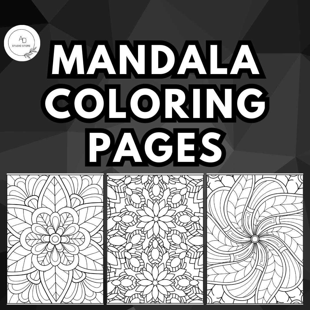 50 Meditative Mandala Coloring Pages | Color Your World | Printable ...