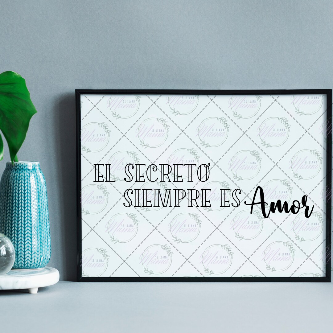 SPANISH PRINTABLE L El Secreto Siempre Es Amor/ the Secret is Always ...