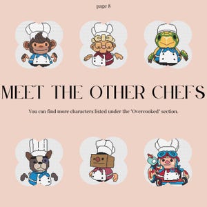 Overcooked Newt Chef Cross Stitch Pattern: Easy Design (digital ...