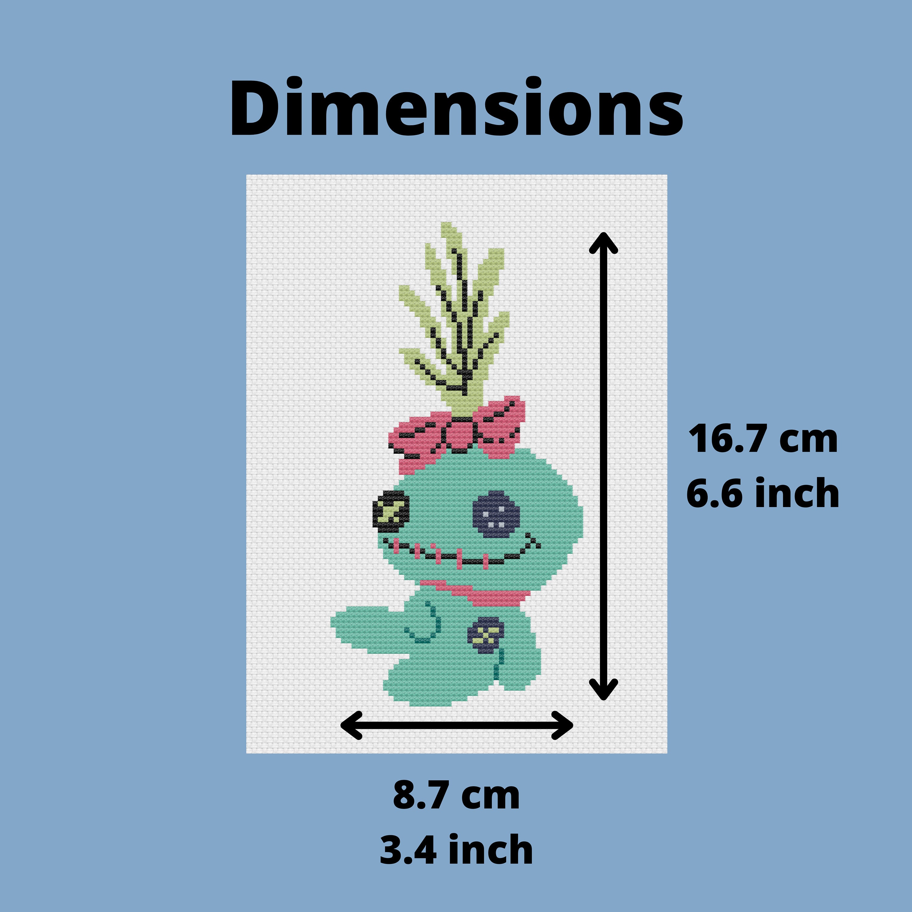 Lilo and Stitch Happy Scrump Doll Cross Stitch Pattern PDF Instant ...