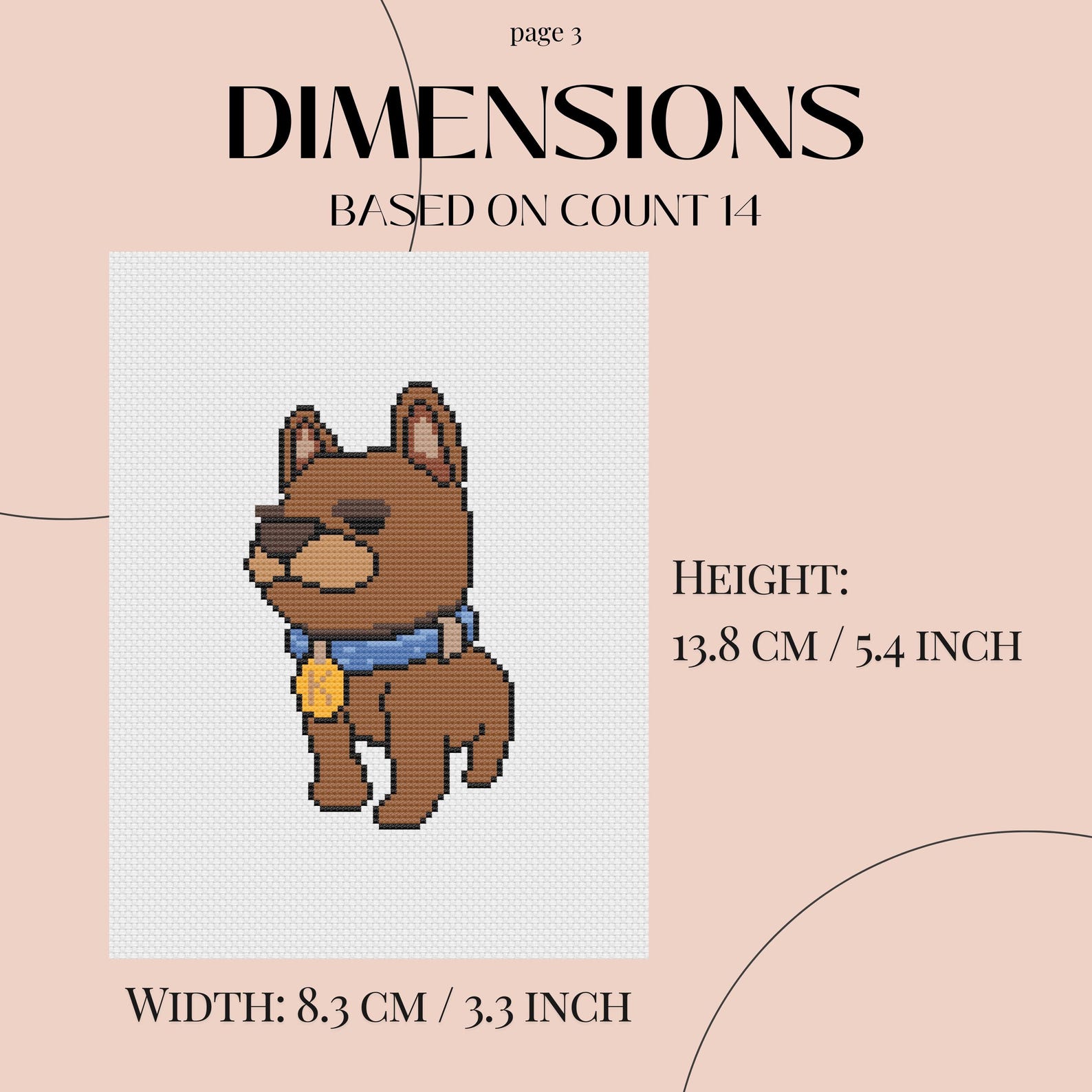 Overcooked Kevin Dog Cross Stitch Pattern: Beginner Easy (PDF Download ...