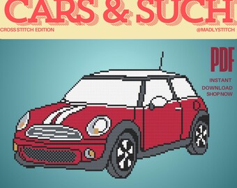 Mini Cooper Cross Stitch Pattern - Etsy