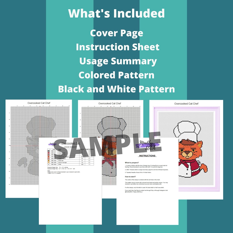 Canned Baked Beans Modern Cross Stitch Pattern PDF Instant Download ...